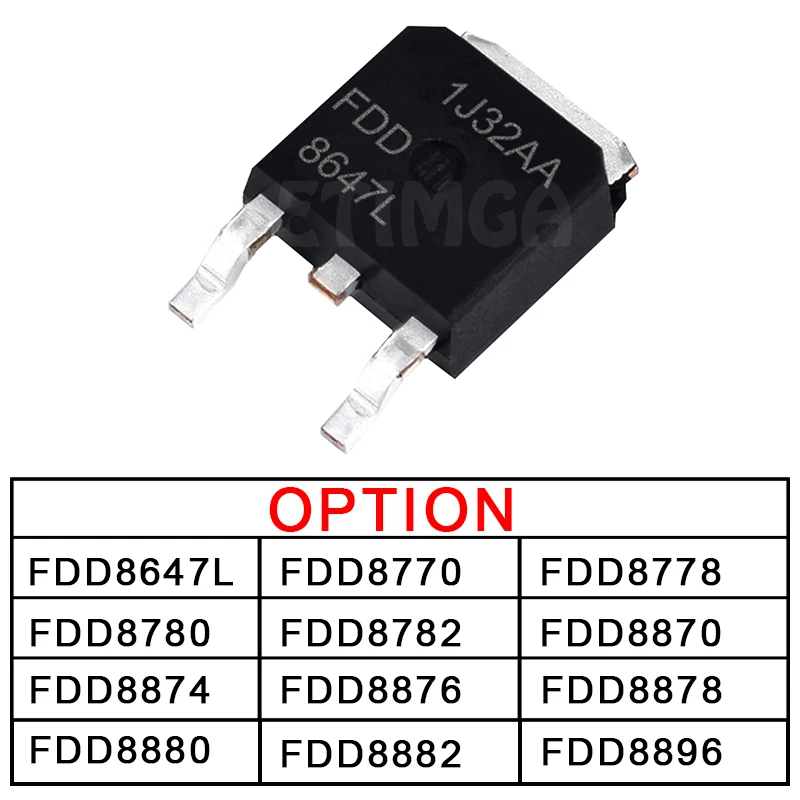 10PCS-LOT-FDD8647L-FDD8770-FDD8778-FDD8780-FDD8782-FDD8870-FDD8874 ...