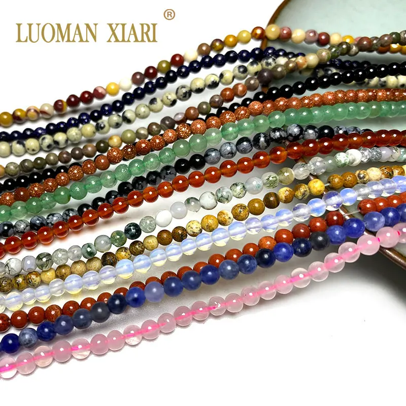 Natural-Stone-Small-Beads-Lapis-Citrine-Amethyst-Labradorite-Agate ...