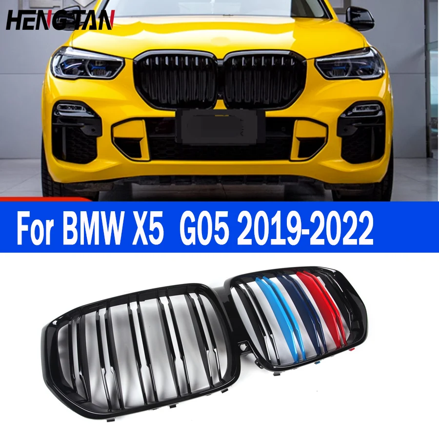For-BMW-X5-Series-G05-2019-2022-Car-Styling-Bright-Black-ABS-Front ...