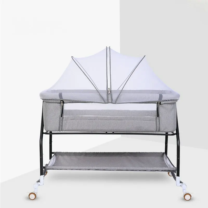 Bedside-Bassinet-Sleeper-Splicing-Big-Bed-Movable-Foldable-Portable ...