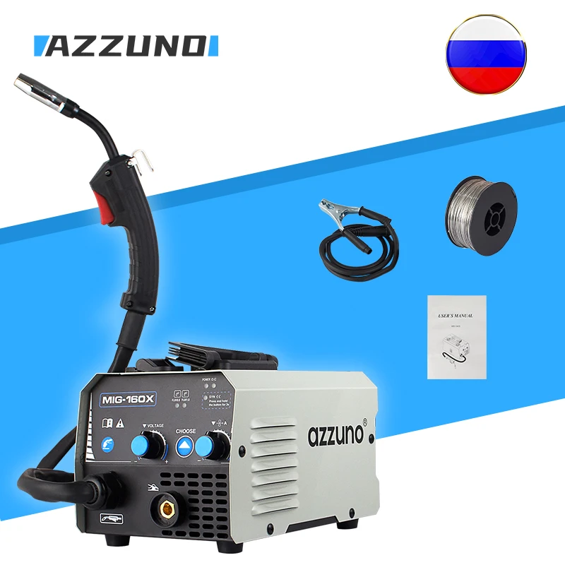 AZZUNO Mig Welding machine no gas Semi-automatic With flux cored wire ...