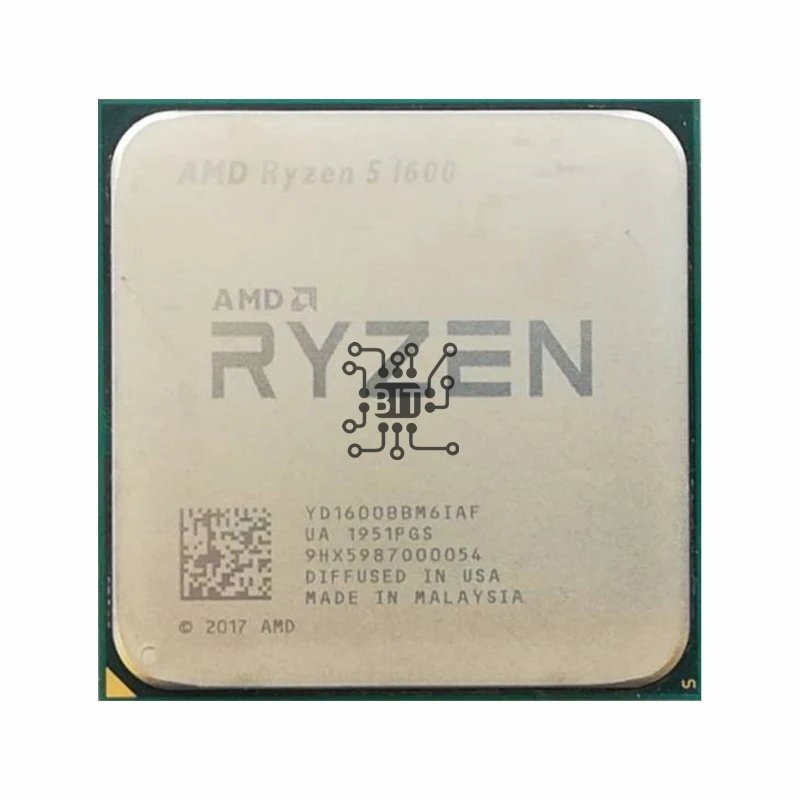 Amd ryzen 5 1600 r5 1600 3.2 ghz seis núcleo doze rosca 65w processador ...