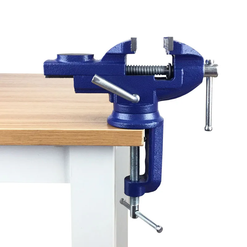 Bench-Vice-360-Degree-Swivel-Cast-Iron-Tabletop-Machine-Vise-Clamp-Full ...