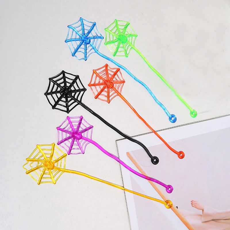 10Pcs-Elastically-Stretchable-Sticky-Spider-Web-Climbing-Novelty-Toys ...