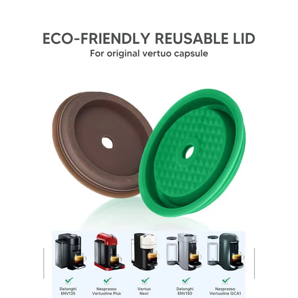 Update icafilas Reusable Coffee Capsule Lid for Nespresso Vertuo Next ...