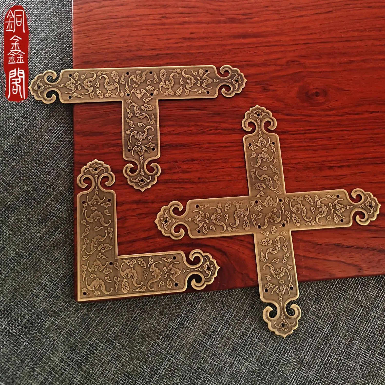 Antique-pure-copper-printed-copper-corner-sheet-door-decoration-corner ...