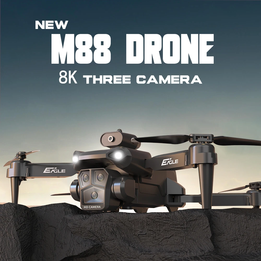 KOHR New M88 Drone Three Camera 4K Professional 8K HD Camera Obstacle ...
