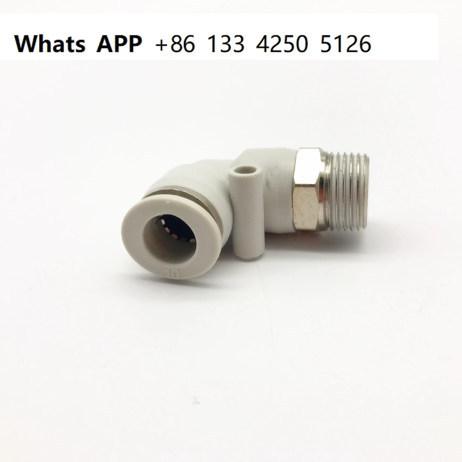 10PCS Single side bent tube quick L-shaped threaded gas pipe joint GWL4 ...