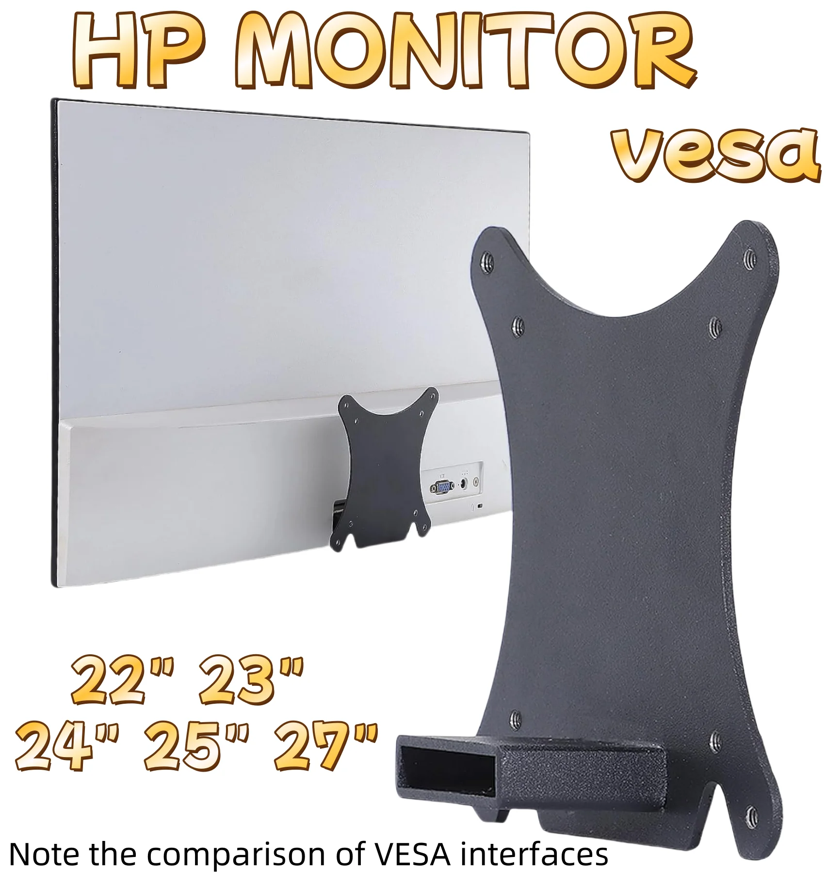 VESA Adapter For HP Monitor 22ER 22EB 22EA 22F 22EF 22FW 23ER 23ES 23F ...