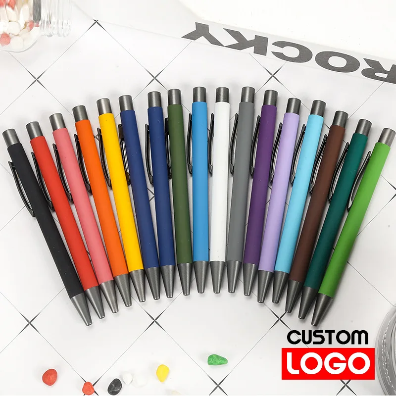 20-200 Pens Wholesale Metal Ballpoint Pen Advertising Pen Rubber ...