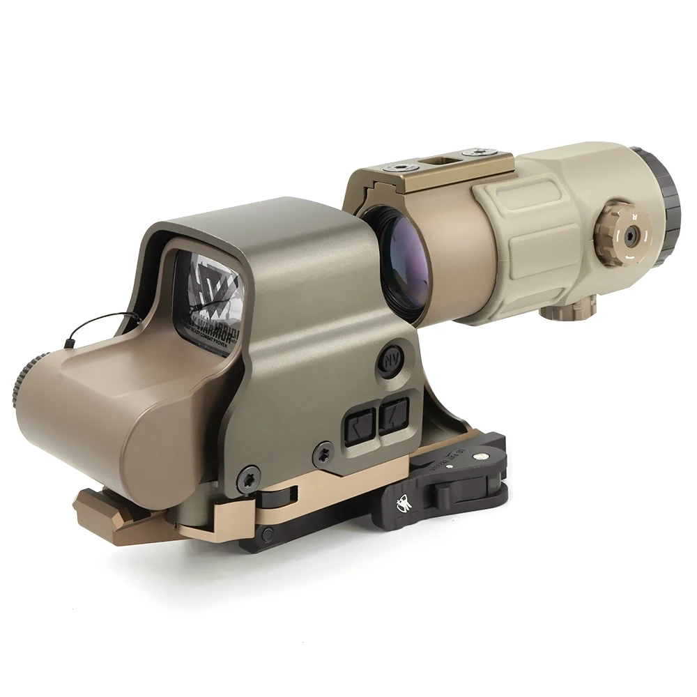 Holywarrior Exps3-0 Red Dot Sight With G45 5x Magnifier With Fast Riser ...