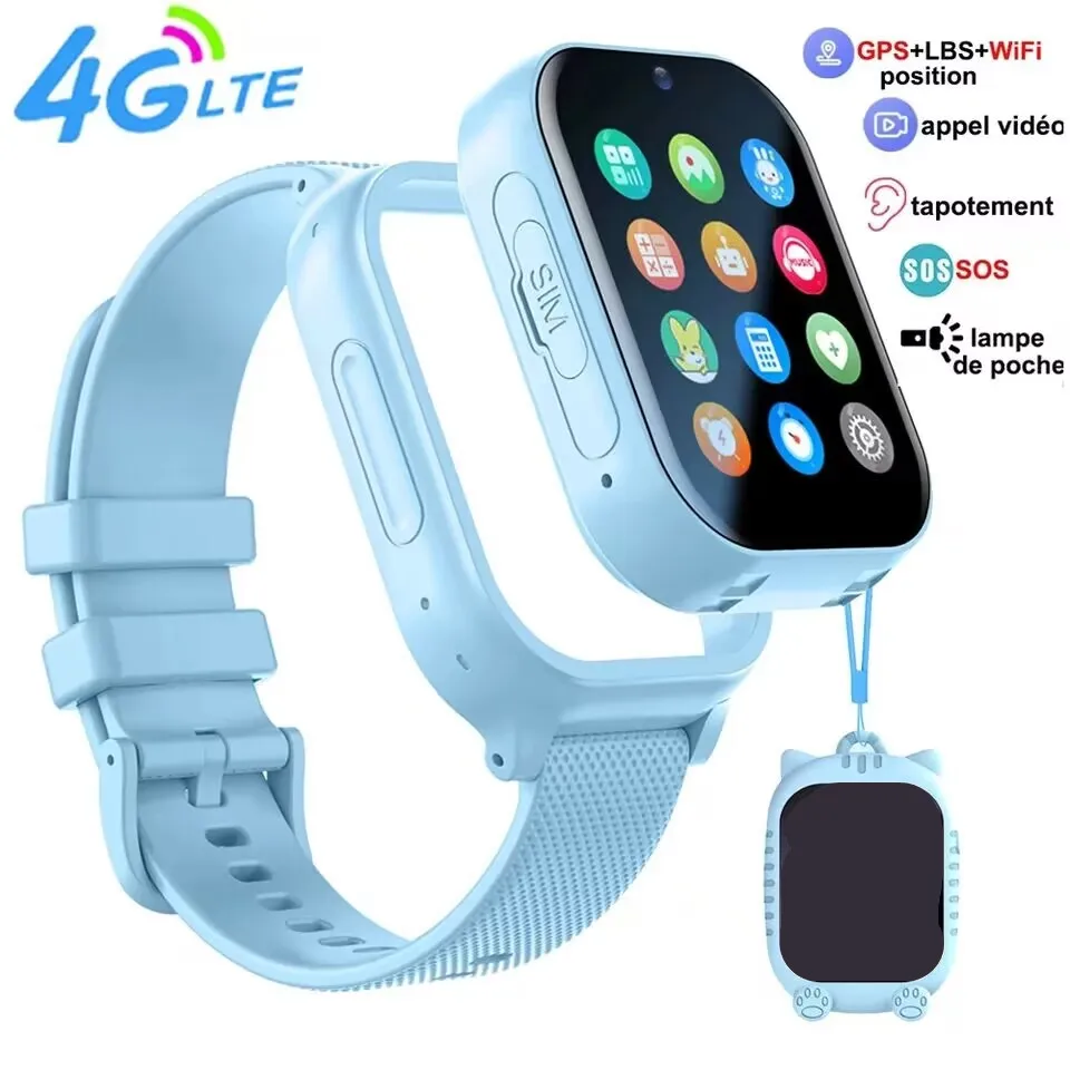 4G-Kids-Smartwatch-SOS-GPS-Location-Tracker-Smart-Watch-For-Kid-Sim ...