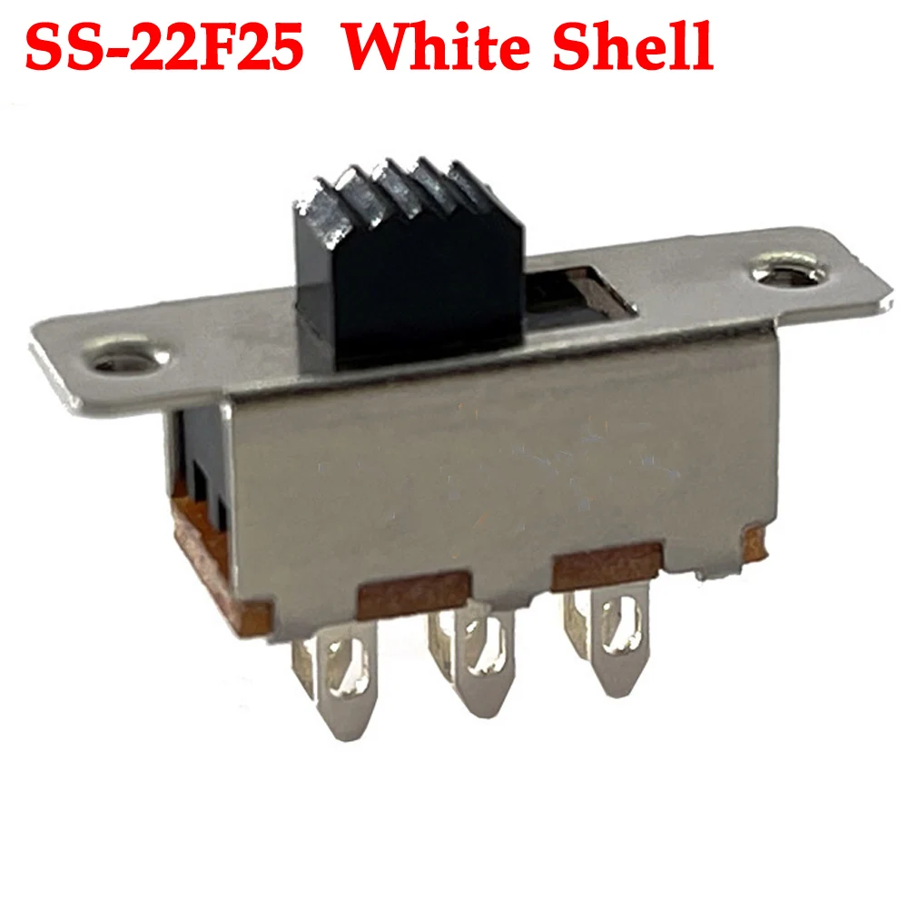 고정 홀 핸들 슬라이드 스위치, 2 위치 6 핀, DPDT 2P2T SS22F25 G7 SS 12F15 토글 스위치, DC 12V, 100 개/로트| | - AliExpress