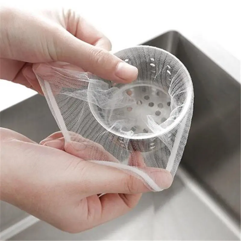 100pcs Garbage Filter Bag For Kitchen Bathroom Trash Disposable Sink ...