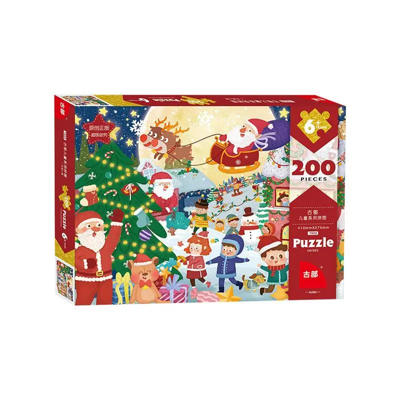 200-Pieces-Puzzles-Merry-Christmas-Gifts-Santa-Claus-Jigsaw-Puzzle-For ...