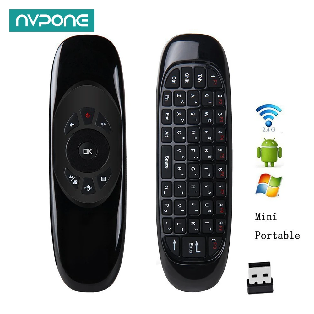 Remote Air Mouse Mini Wireless Keyboard Fly Mouse Control 2.4g ...