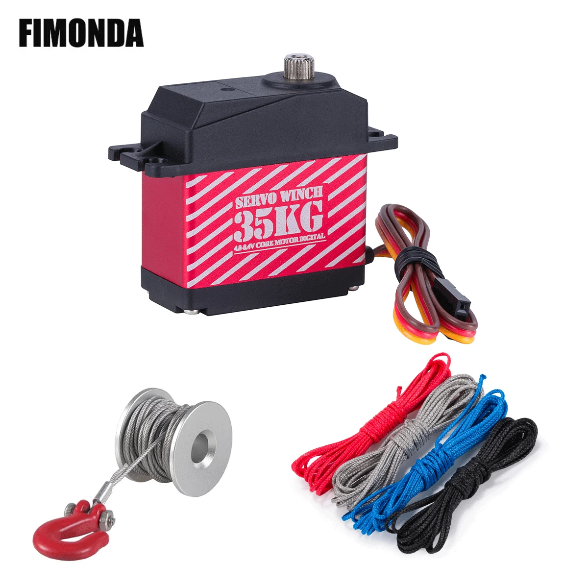 35KG-Digital-Servo-360-Large-Torque-Waterproof-Servos-Winch-Line-Tow ...