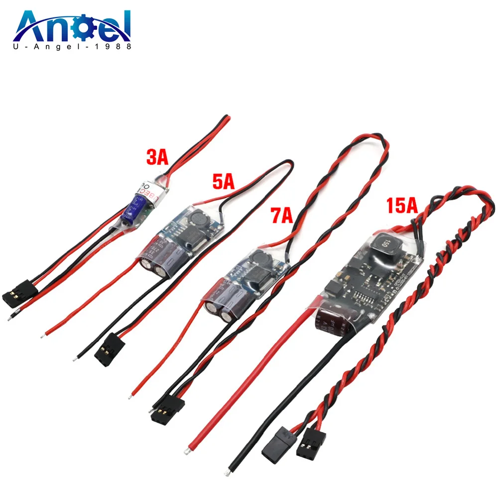Ubec 5v 3a 5a /7a /15a Zmr Bec Full Shielding Antijamming Switching Regulator For Fpv Rc Drone ...