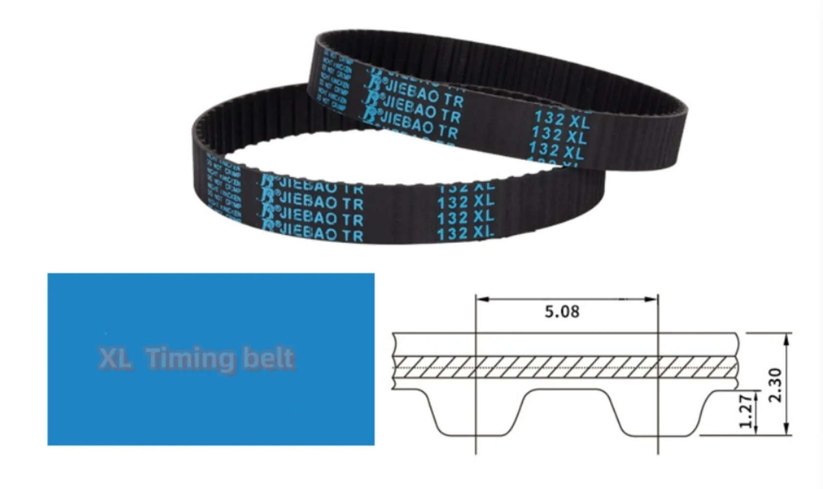 Top-Quality-Rubber-Toothed-Timing-Belt-356XL-360XL-362XL-364XL-368XL ...