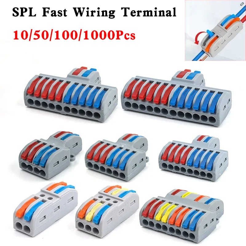 1-In-Multiple-Out-Push-in-Electrical-Wire-Connector-Terminal-Block ...
