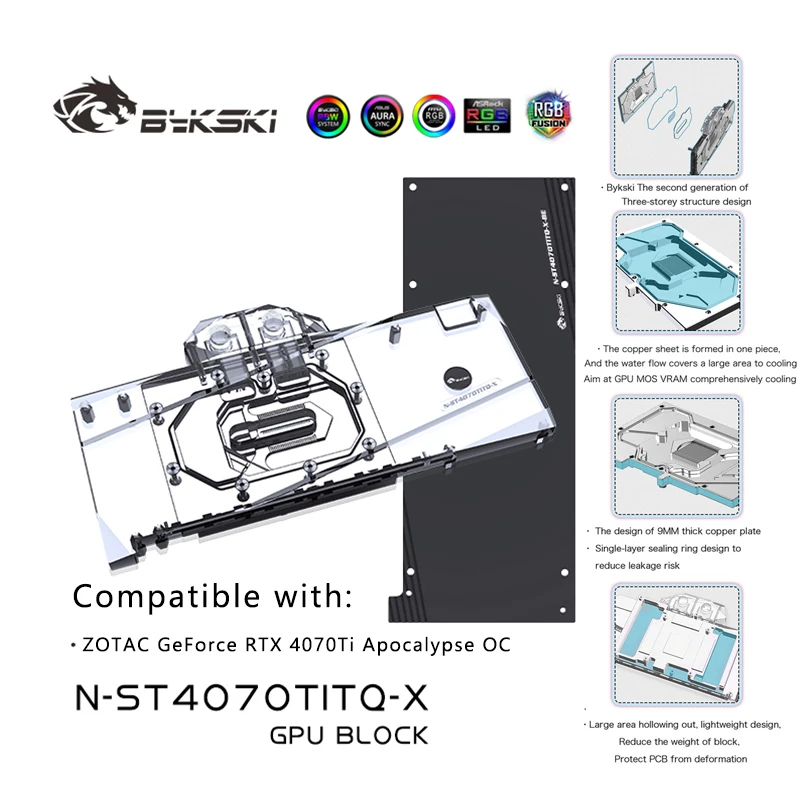 Bykski-GPU-Water-Block-for-Zotac-GeForce-RTX-4070Ti-Apocalypse-OC-Video ...