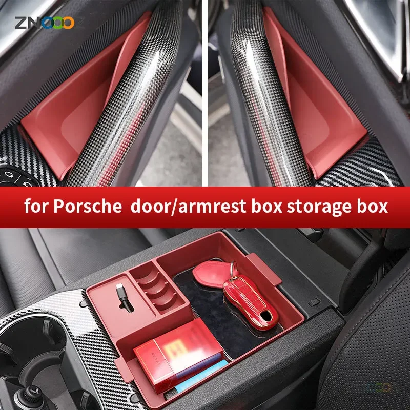 For-Porsche-Cayenne-Macan-Car-Center-Console-Storage-Box-Tray-Central ...