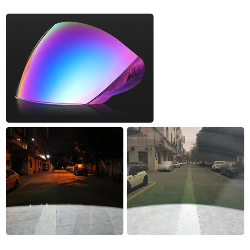 forLS2 OF608 Helmet Glass Lens Motorcycle Half Helmet Visor Outer Face ...