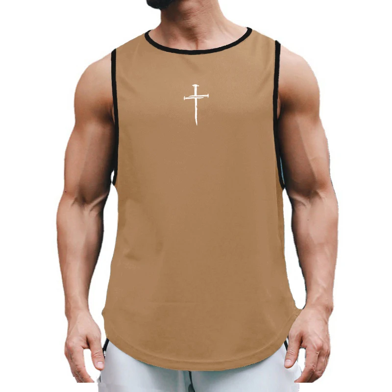 Personalized-Cross-Print-Mesh-Quick-Dry-Tank-Tops-Men-Bodybuilding ...