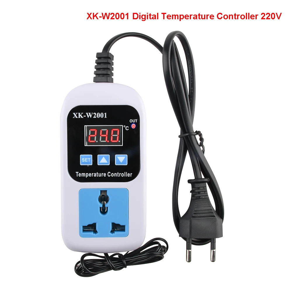 XK W2001 Digital LED Temperature Controller Thermostat 220V Thermoregulator Incubator Temp ...