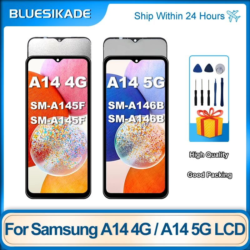 6.6" A145F Display For Samsung Galaxy A14 4G LCD A145 Touch Screen ...