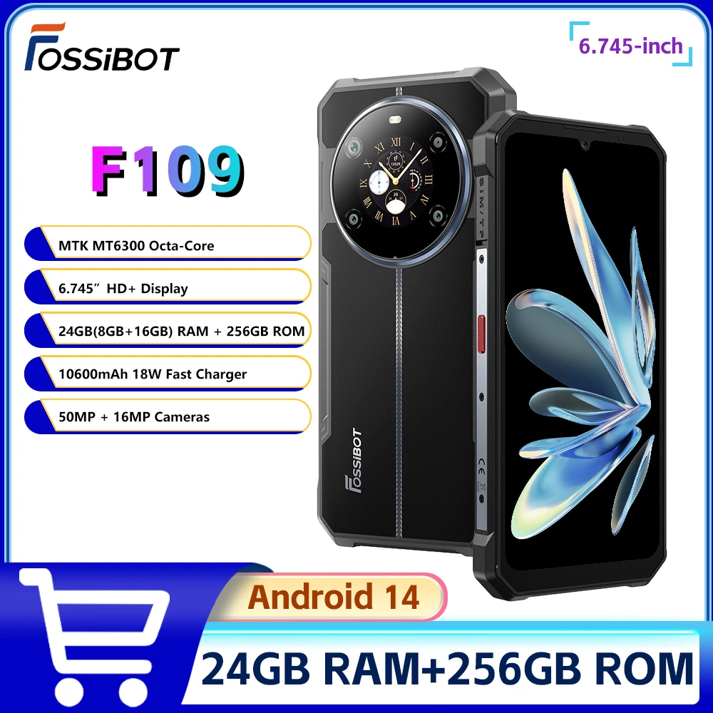 Fossibot-F109-5G-Rugged-Phone-Android-14-6-745-8GB-256GB-Mobile-Phone ...