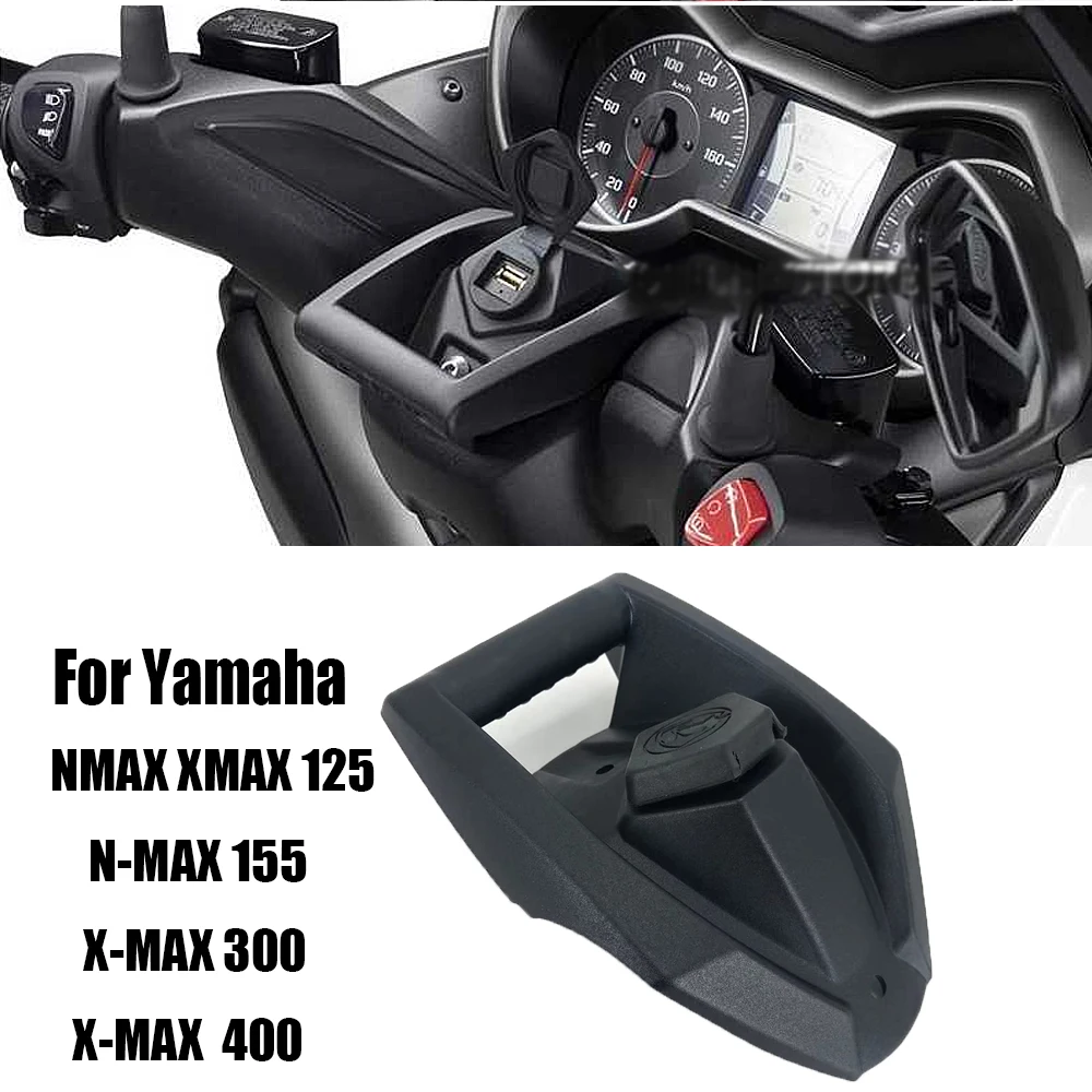야마하 XMAX NMAX 125 X MAX 300 N MAX 155, 오토바이 GPS 폰 내비게이션 브래킷, 무선 USB 충전 ...