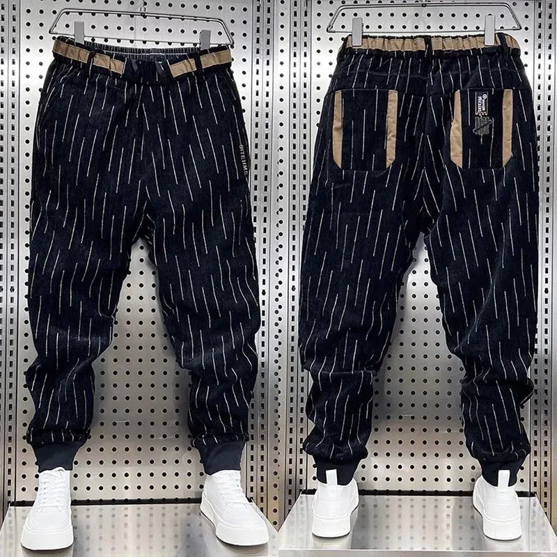 Fashion-Harem-Pants-Striped-Hip-Hop-Streetwear-High-Quality-Unique ...