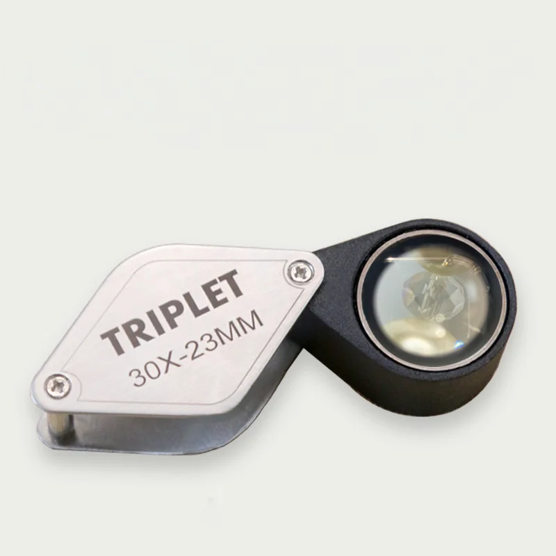 Double-Layer Lens Cultural Relic Identification Magnifying Glass Wire ...