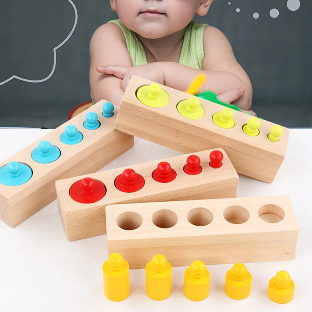 Montessori-Knobbed-Cylinder-Socket-Early-Home-School-Toys-Cognitive ...