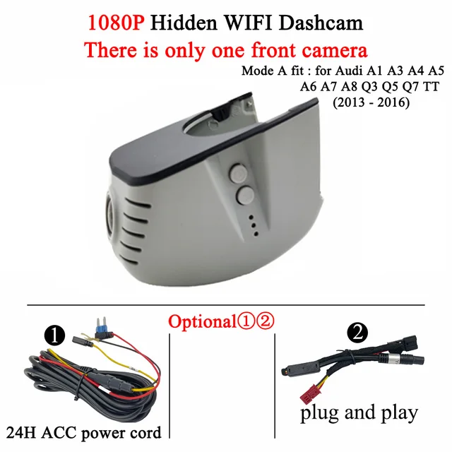 4K Car Dash Cam For Audi A3 A4 A5 A6 A7 A8 Q3 Q5 Q7 2004-2020 Car ...