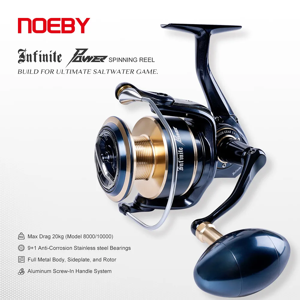 Noeby-Infinite-Power-Spinning-Fishing-Reel-5000H-8000H-10000H-Aluminum ...