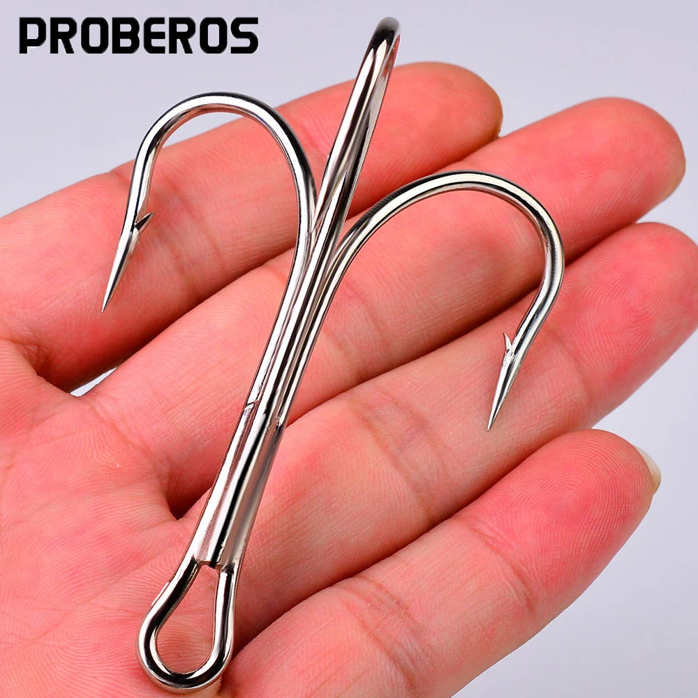 PROBEROS-10pcs-Super-Large-shark-Trigeminal-Hook-4X-Strong-Tuna-Bait ...