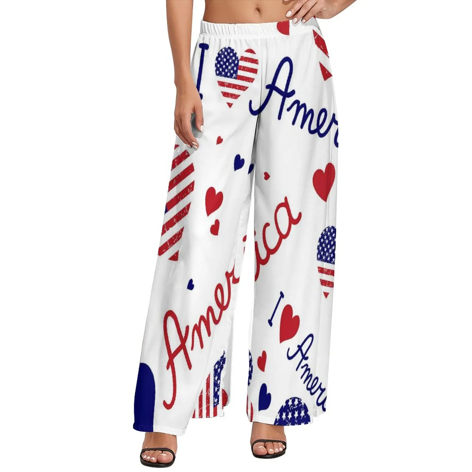 American Flag Pants Women