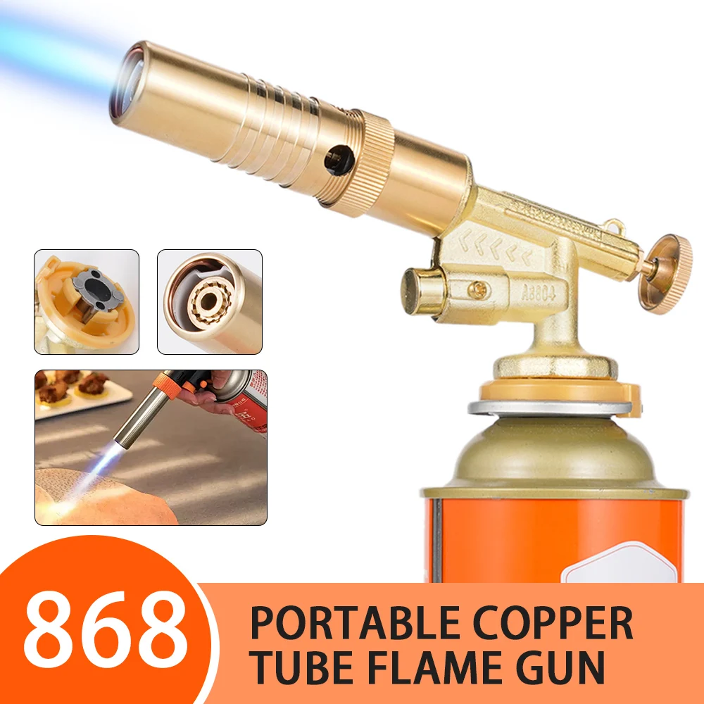Welding-Torch-Gas-Burner-Flame-Gun-Blower-Pure-Copper-Gas-Torch-Brazing ...