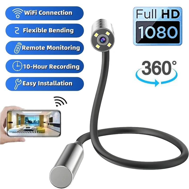 1080P HD Action Camera Outdoor Portable Hanging Neck Bend Freely Sports ...
