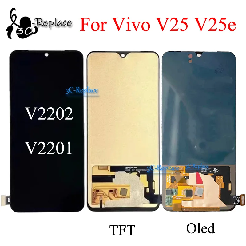 Pantalla-LCD-AMOLED-Oled-TFT-de-6-44-pulgadas-para-Vivo-V25-V2202-V25e ...