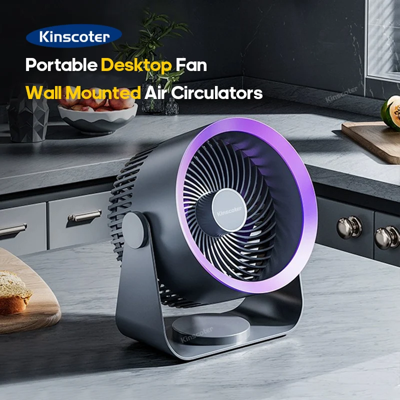 KINSCOTER-Multifunktionaler-elektrischer-Ventilator-Zirkulator-kabellos-tragbar-f-r-Zuhause ...