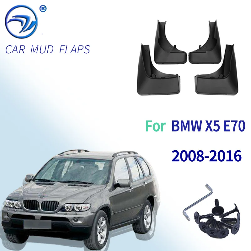 Car Fender Flares Mud Sludge Splash Guards for BMW X5 E70 2008 2016 Mud ...