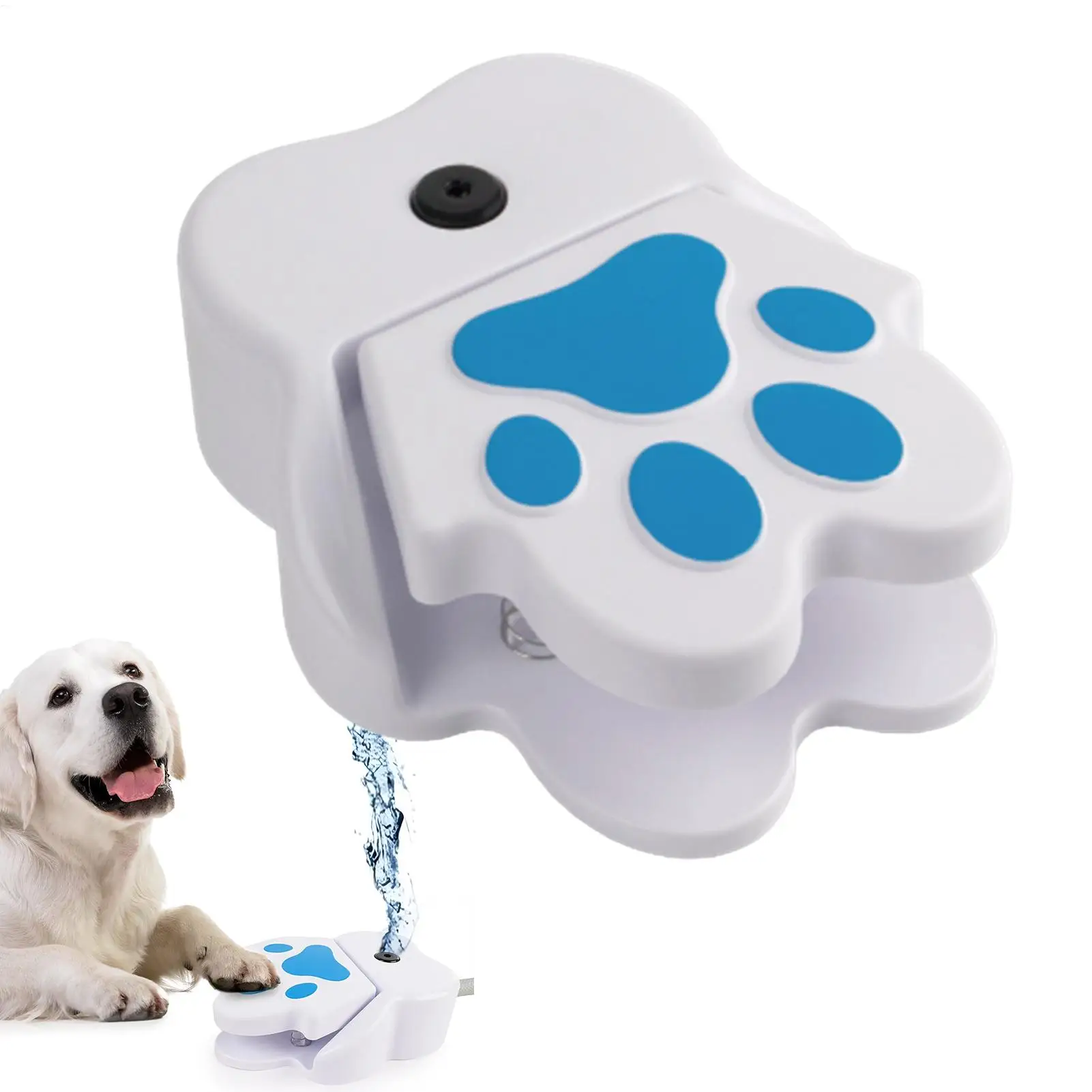 Paw Activated Dog Water Fountain Step on Outdoor Pet Drinking Dispenser ...