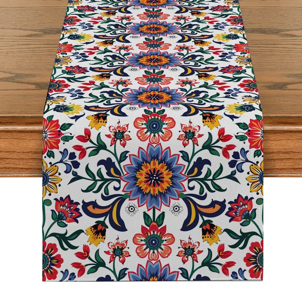 Mexican-Tablecloth-May-Five-Plant-Flower-Kitchen-Tablecloth-Pants-for ...