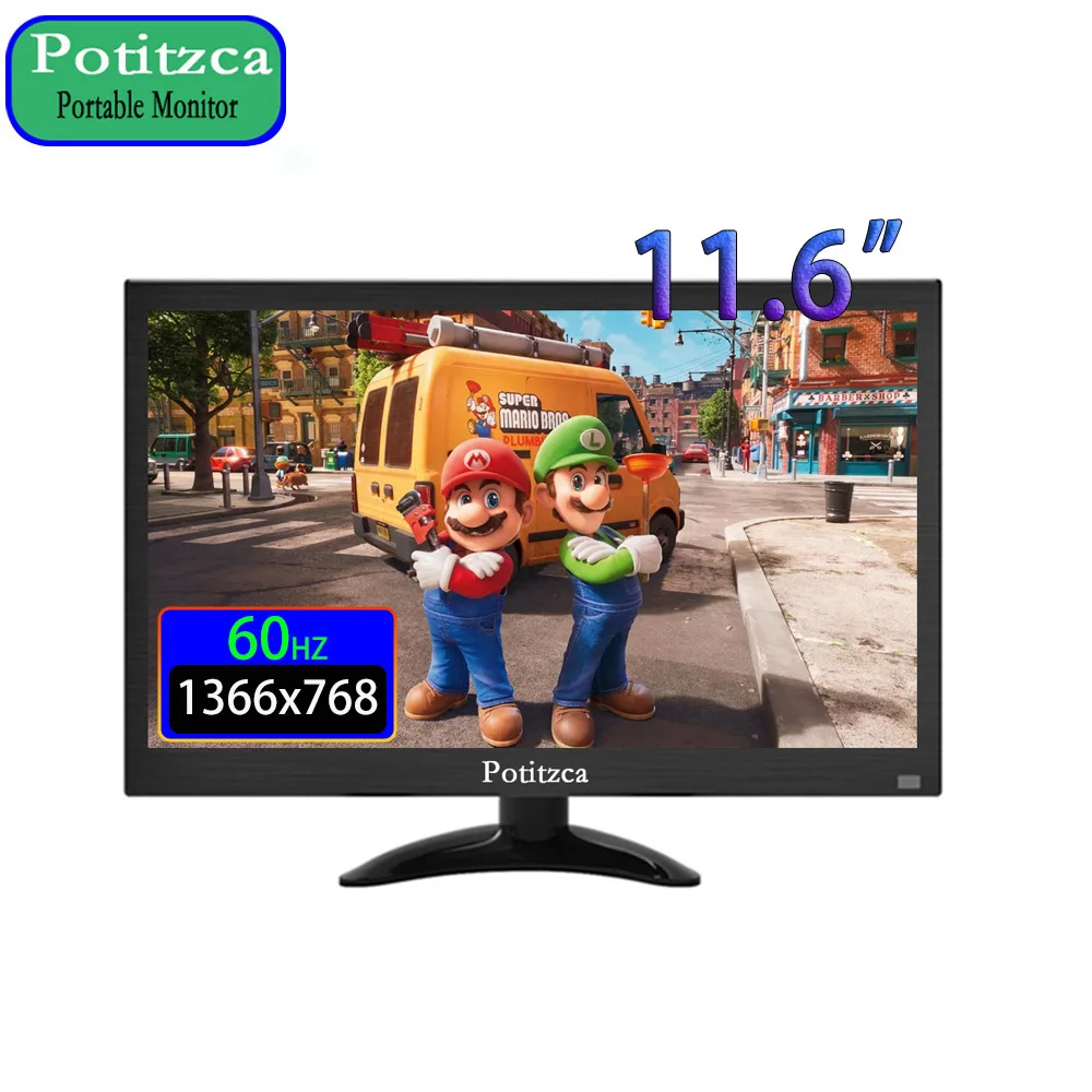Monitor-port-til-de-11-6-pulgadas-1366x768-60HZ-BNC-para-juegos-de-PC ...