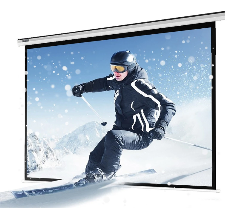 HD-proje-o-tela-100-polegadas-4-3-elevador-el-trico-projetor-tela ...