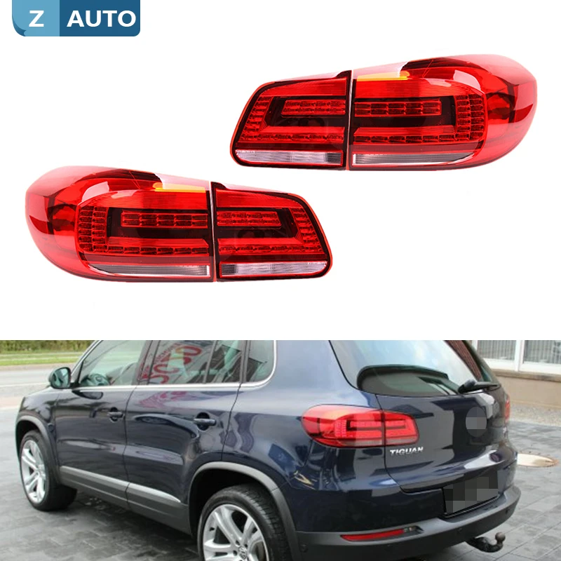 1Set LED Rear Bumper taillight Brake warning light For VW Tiguan 2013 ...