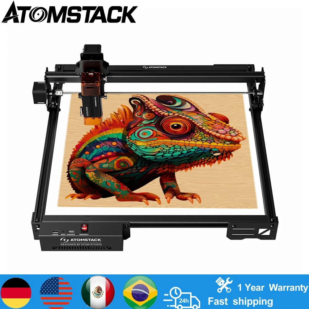 ATOMSTACK A20 Pro V2 20W Laser Engraving Machine DIY CNC Laser Engraver ...